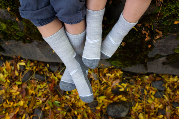 Merino Wool Warm Wool Socks For Kids – 3-pack – Ella's Wool